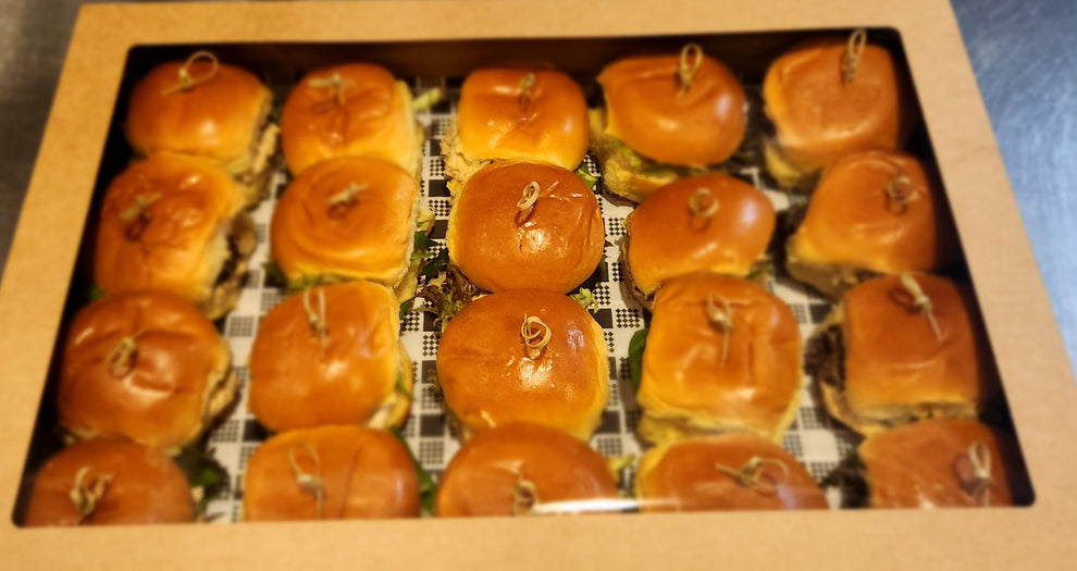 Assorted Burger Sliders Platter (20 Sliders) – SizZzlingo Express