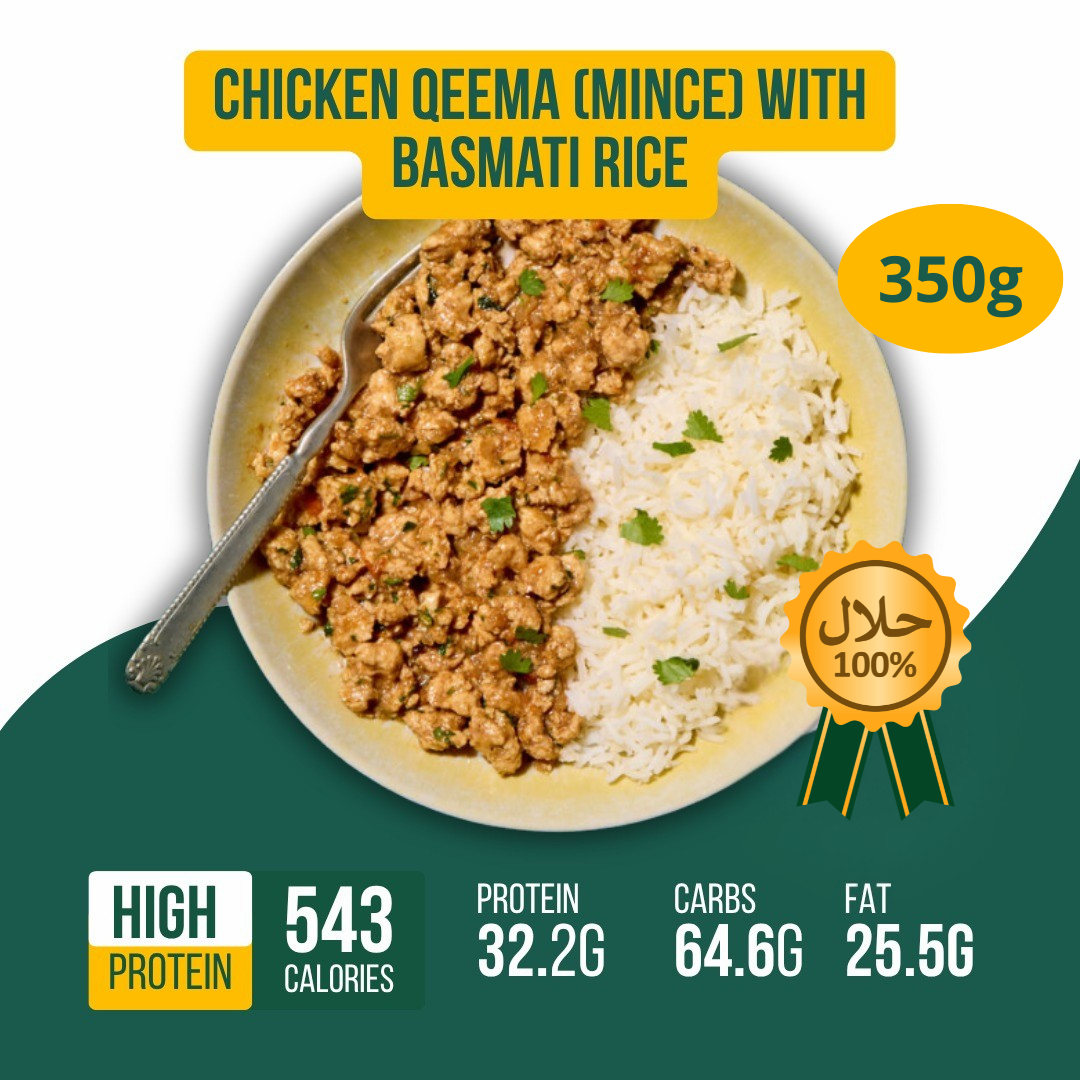 Chicken Qeema (mince) with Basmati Rice 350gm – SizZzlingo Express