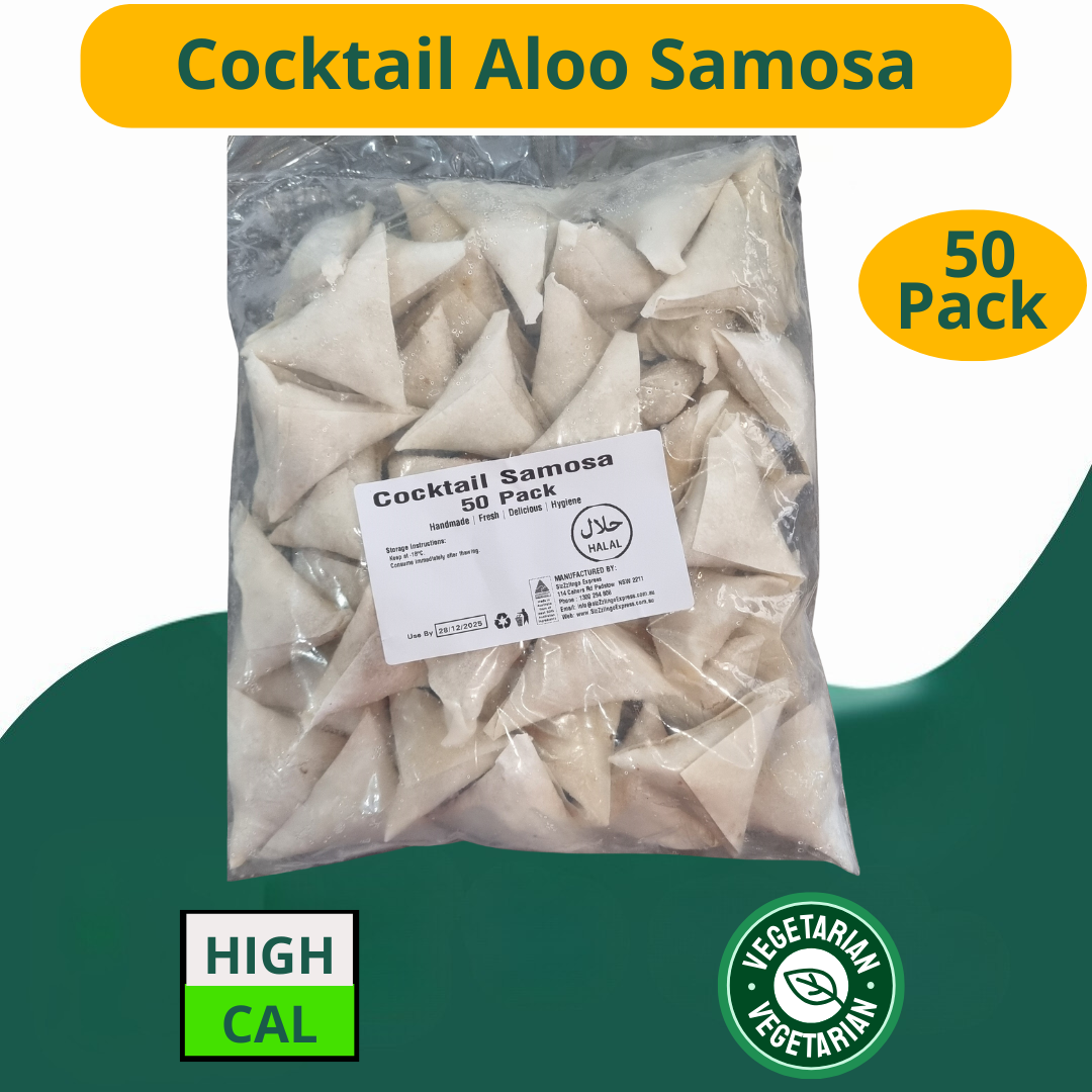 Cocktail Aloo Samosa 20gms X 50 pcs (Frozen) – SizZzlingo Express